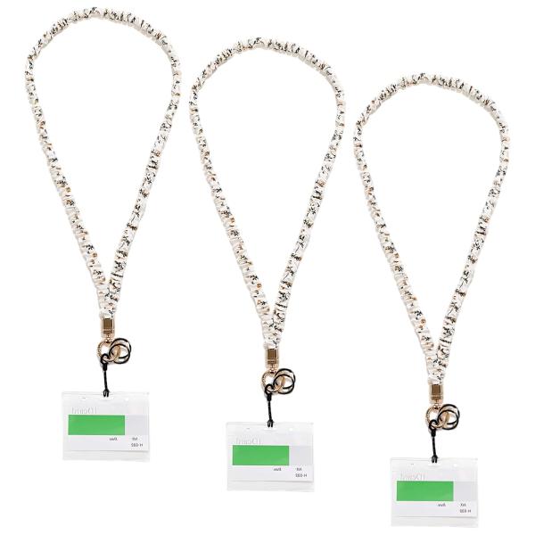 ・Aesthetic floral pattern: the beige floral fabric adds a touch of sophistication to your daily routine; this lanyard's ...