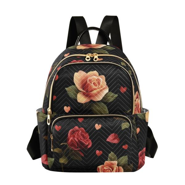 ・Size:The small size of the laptop backpack women is 10.23x5.1x12.59 inches,the medium size is 11.41x6.1x14.17 inches,an...