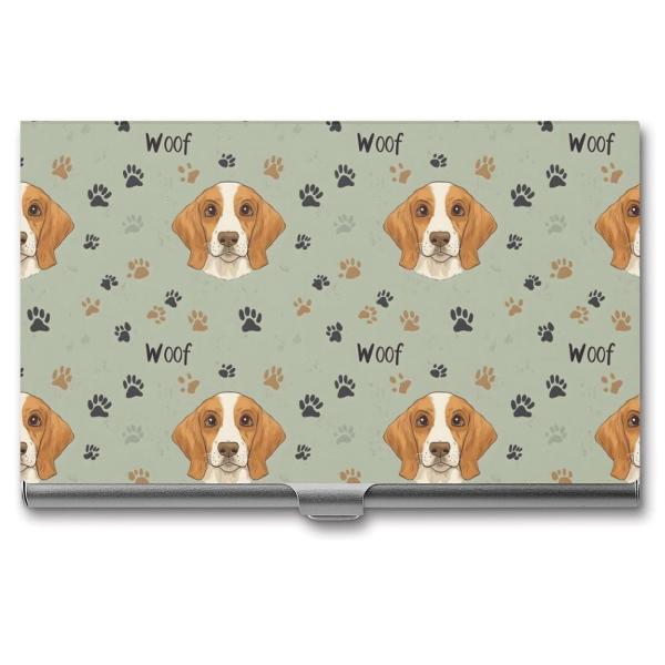 ・Metal Business Card Holder: Crafted from premium aluminum alloy, our Cute Dog Paws Print business card holder boasts a ...