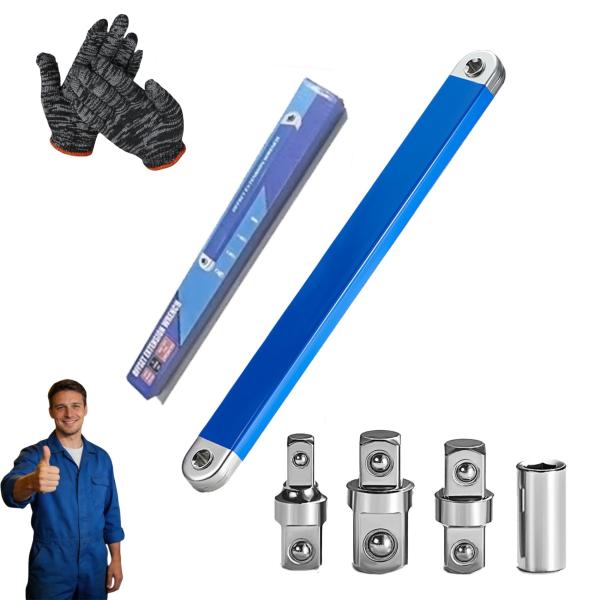 ・【Zero Offset Extension for Tight Space Access】 Engineered with a zero offset extension design, this wrench reaches fast...