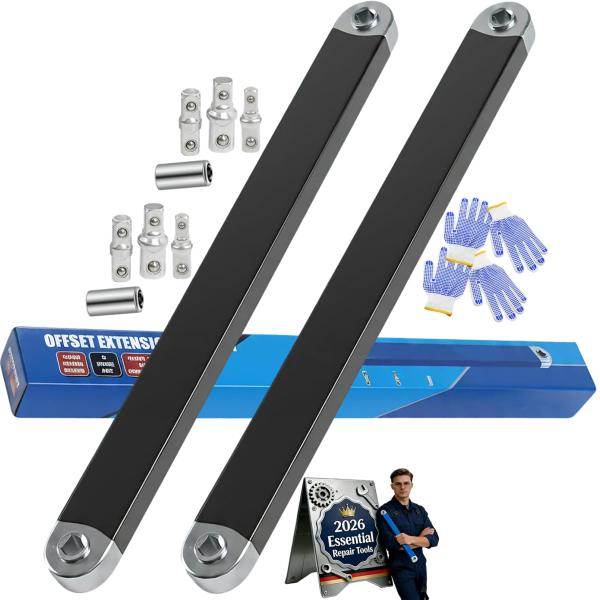 ・【Engineered for Extreme Confined Spaces】Tackle the most inaccessible bolts with precision. This specialized off set ext...