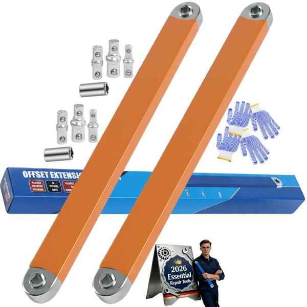 ・【Engineered for Extreme Confined Spaces】Tackle the most inaccessible bolts with precision. This specialized off set ext...