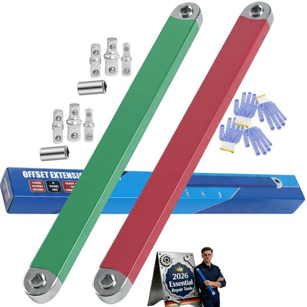 ・【Engineered for Extreme Confined Spaces】Tackle the most inaccessible bolts with precision. This specialized off set ext...