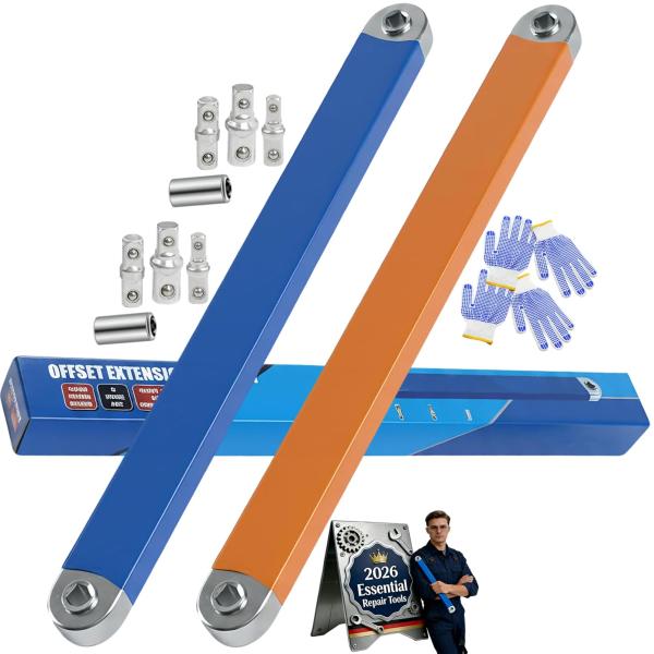 ・【Engineered for Extreme Confined Spaces】Tackle the most inaccessible bolts with precision. This specialized off set ext...