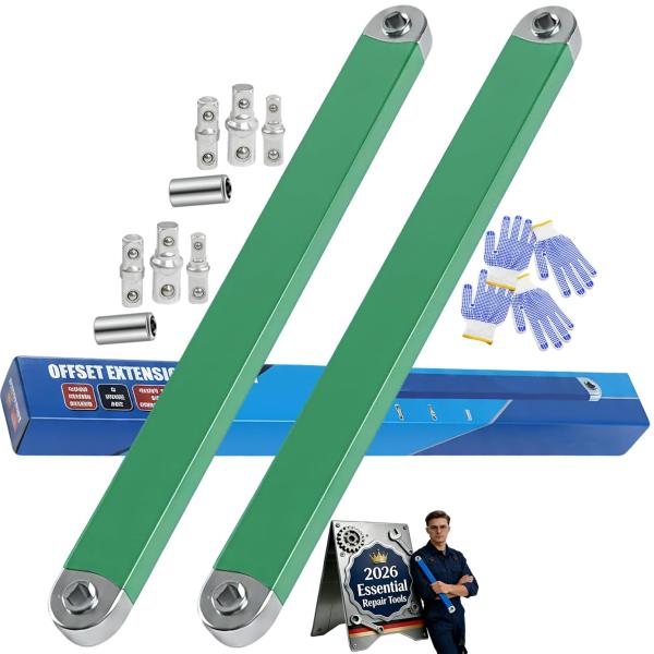 ・【Engineered for Extreme Confined Spaces】Tackle the most inaccessible bolts with precision. This specialized off set ext...
