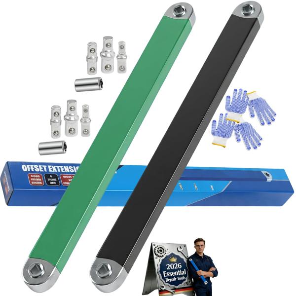 ・【Engineered for Extreme Confined Spaces】Tackle the most inaccessible bolts with precision. This specialized off set ext...