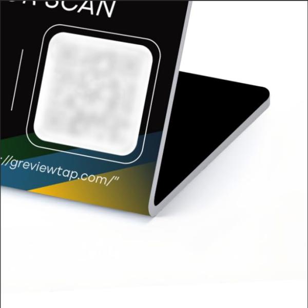 ・【NFC ＆ QR Code Access Stand】This review stand features both NFC tap and QR code access, allowing users to open a preset...