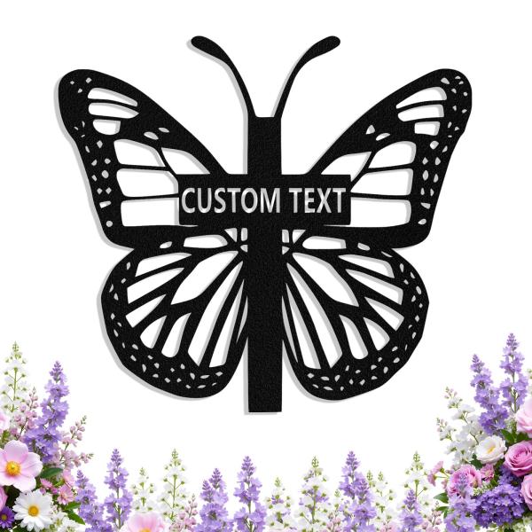 ・Custom Butterfly Sign -- Create a unique statement piece with our customizable butterfly metal sign.Get a one-of-a-kind...