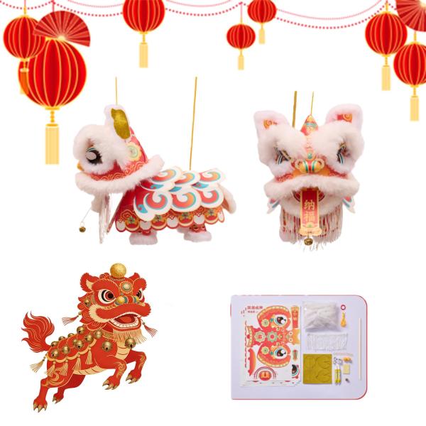 ・【Celebrate with Cultural Elegance】Elevate your Lunar New Year with this lion dance lantern. Its vibrant colors and intr...