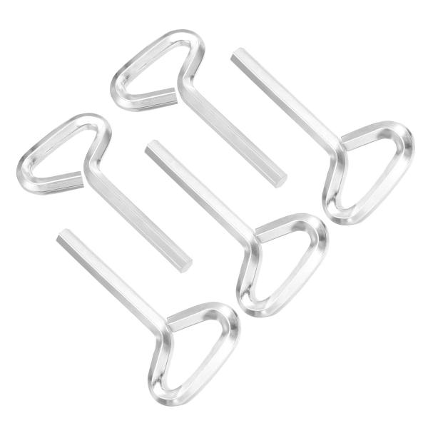 ・Color: Silver; Material: 45# Carbon Steel; Hexagon Size: 7/32 Inch; Total Size: 70 x 38 mm / 2.76 x 1.5 inch; Package L...