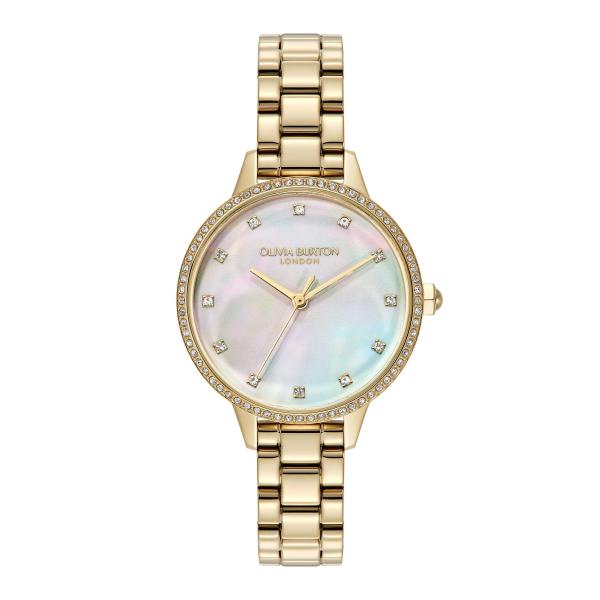 ・Bring the romance with our pearlized pastel dial. A pav〓 crystal bezel and square crystal markers add just the right am...