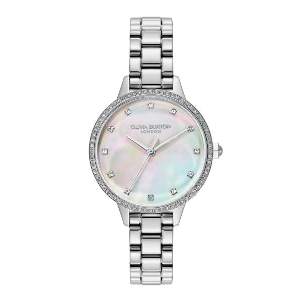 ・Bring the romance with our pearlized pastel dial. A pav〓 crystal bezel and square crystal markers add just the right am...