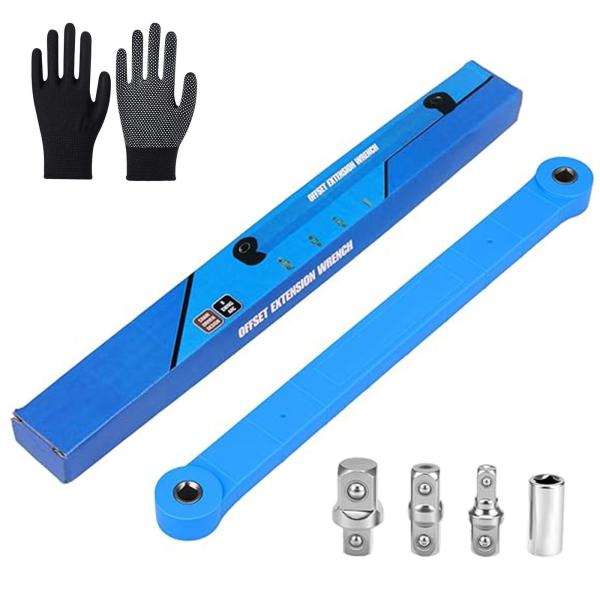・Professional zero-offset design: This professional offset extension wrench is designed specifically for tight spaces. T...