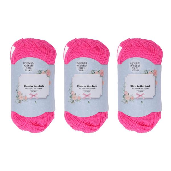・[GLOWING IN THE DARK] This luminous knitting yarn transforms at night emitting a mesmerizing glow while appearing like ...