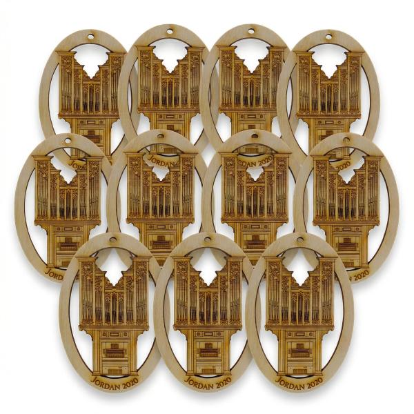 ・PIPE ORGAN ORNAMENT: This beautifully detailed pipe organ ornament captures the grandeur of one of the most iconic inst...