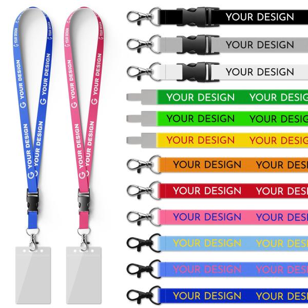 ・? Custom Logo ＆ Text Printing: Personalize your lanyards with company logos, names, text, or artwork. Ideal for brandin...