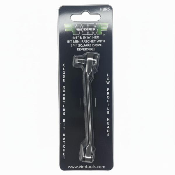 ・Compact Dual Drive Ratchet - Designed for both 1/4 inch and 5/16 inch hex bit applications, offering flexibility in tig...