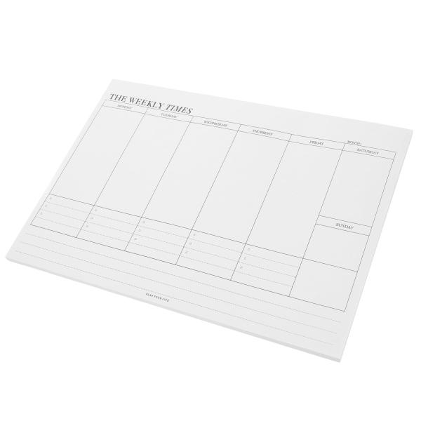 ・Weekly calendar: the weekly calendar book is sufficient for a whole year's weekly planning, providing ample space for a...