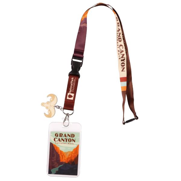 ・Two-Sided Canyon Strap Design: This Grand Canyon National Park lanyard features a double-sided printed strap with sceni...