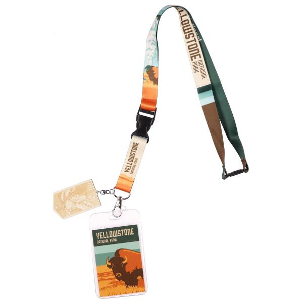 ・Dual-Sided Strap Design: The lanyard features a two-sided printed neck strap with distinct designs on each side. One si...