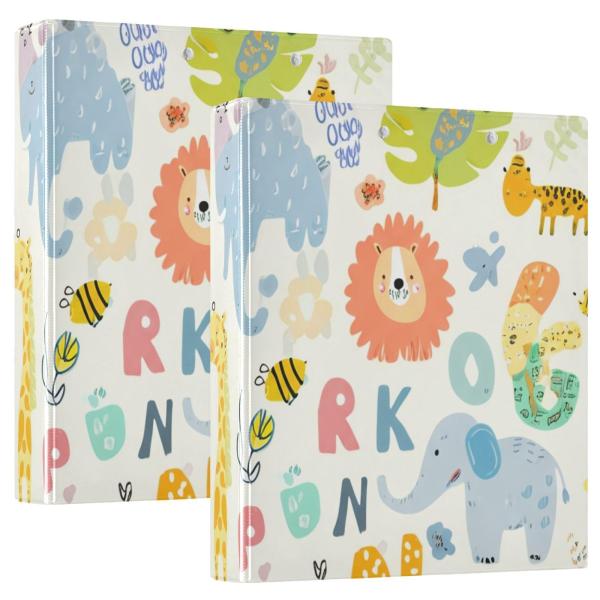 ・Quality Material: This firm 3 ring 1.5 inch binder made of thick cardboard and PVC, the surface is waterproof, easy to ...