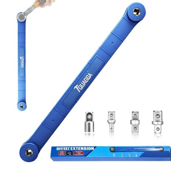 ・OFFSET DESIGN: Impact ready offset extension wrench provides access to fasteners in tight, hard-to-reach spaces where s...