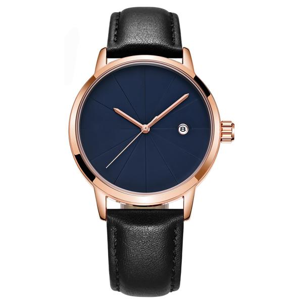 ・Ultra-thin Simple Design: Simple Big Face dial with rounded lines watch case, minimalist style appearance, unique and e...