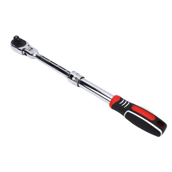 ・[Extendable Handle for Tight Spaces] The extendable handle of this ratchet wrench provides a longer working range and i...