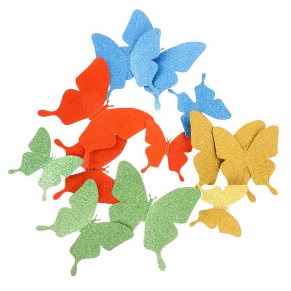 ・Plastic butterflies--these butterflies wall decors are widely used also, they are great for decorating for parties, wed...