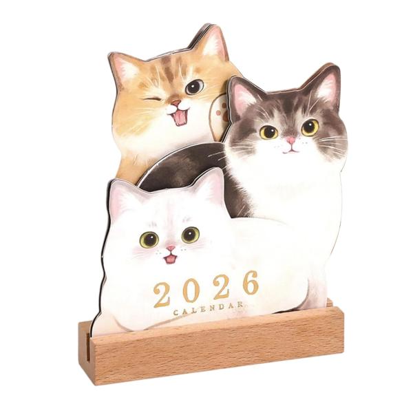 ・Effortless Page Turning: With a stable base support structure, this desk calendar combines practical design and ornamen...