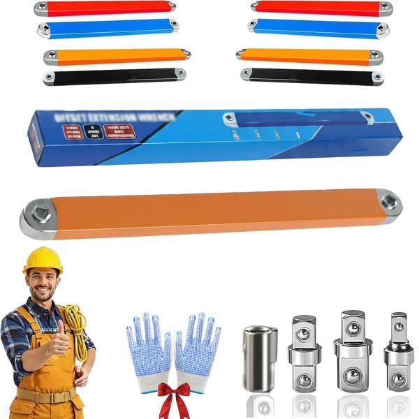 ・【Zero-Degree Swing Arc for Tight-Space Access】 The Pro Offset Extension Wrench Impact features a zero-degree swing arc ...