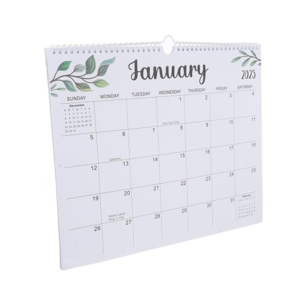 ・Creative coil calendar--the inner page is clearly printed and can be used to mark the date, bringing you a good experie...