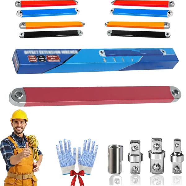 ・【Zero-Degree Swing Arc for Tight-Space Access】 The Pro Offset Extension Wrench Impact features a zero-degree swing arc ...