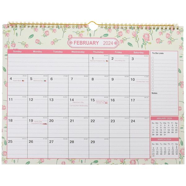 ・Noting hanging calendar:this wall calendar is very easy and simple to use, no complicated operation process is needed t...