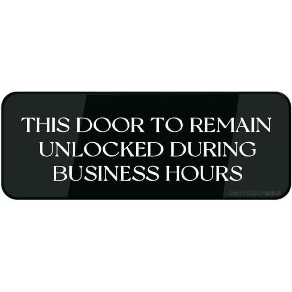 ・【Optimal Size ＆ Durable Acrylic Construction】：Crafted from 2mm thick, durable acrylic plastic, this 3x10 inch sign offe...