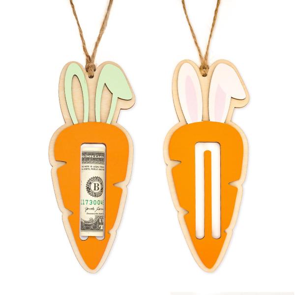 ・? Creative Easter Money Holder A fun and unique way to gift cash this Easter. Simply slide folded bills into the carrot...