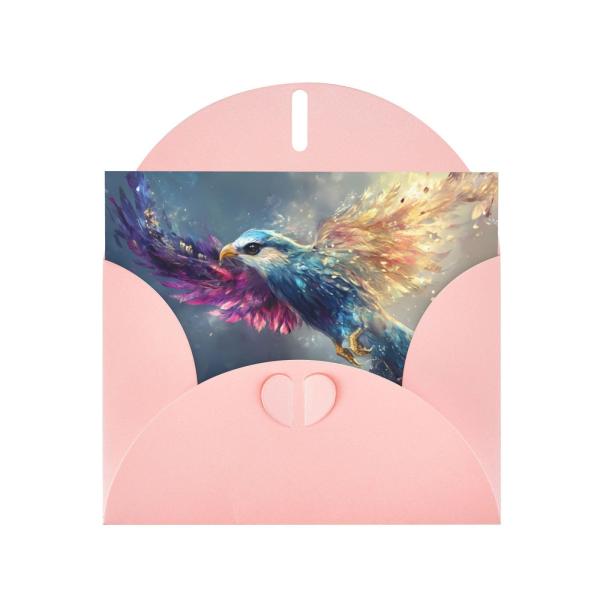 ・bird with crystal feathers Printed Pink pearlescent set: Select thick and crisp pearlescent paper to create a greeting ...
