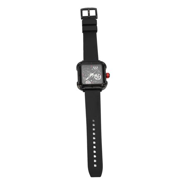 ・Skeleton Transparent Dial: The Silicone Strap Mechanical Watch features a double-sided transparent skeleton design that...