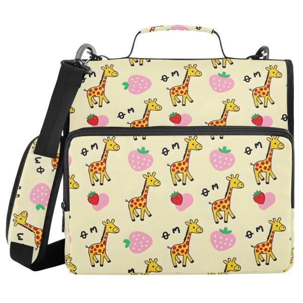 ・Large Capacity: The zipper binder measures 13.6 x 12.4 x 3.5 inches and features 3 D-rings inside. This file organizer ...