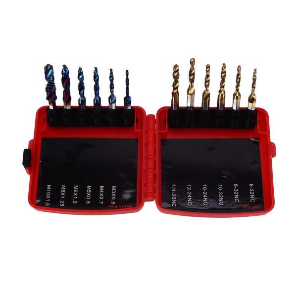 ・[PROFESSIONAL GRADE PERFORMANCE] Engineered from high-speed steel with precision spiral grooves, our tap drill bits pro...