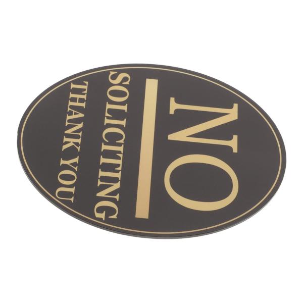 ・Small signs--made from acrylic material, this sign is suitable for outdoor use and features a background with gold lett...