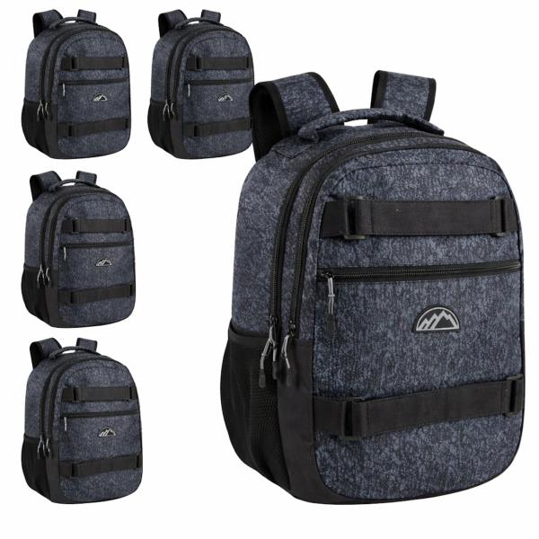 ・24 PACK OF SKATER BACKPACKS IN BULK: Everyone will love these extra large, athletic backpacks built to hold important i...