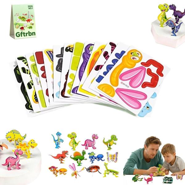 ・25 Lifelike Insects ＆ Adhesive-Free 3D Build: This DIY 3D Creative Insect Paper Jigsaw Puzzle features 25 one-of-a-kind...