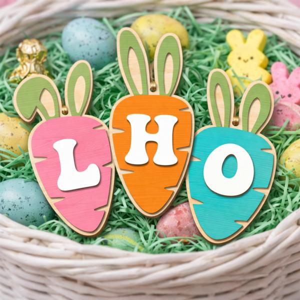・CUSTOMIZED WITH ANY NAME: Add a child's name in elegant script to create a one-of-a-kind Easter accessory. The raised l...