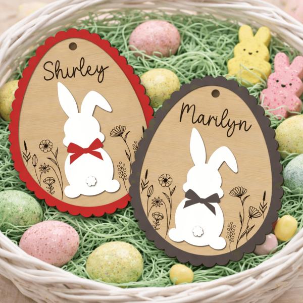 ・CUSTOMIZED WITH ANY NAME: Add a child's name in elegant script to create a one-of-a-kind Easter accessory. The raised l...