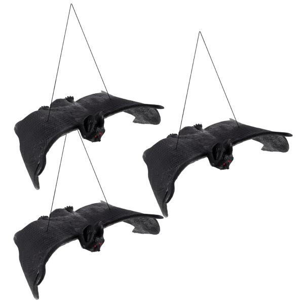 ・Lifelike appearance: the bat pendant has a lifelike appearance, which can create a scary atmosphere,hanging bat decorat...