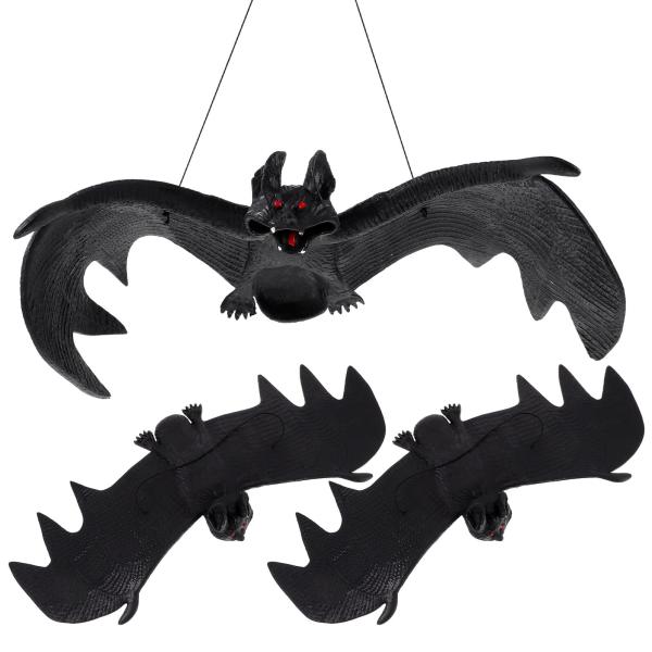 ・Safe and gentle: made of safe and mild rubber materials, harmless to human health,bat pendant,bat halloween decorations...