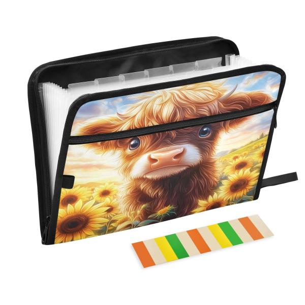 ・[Folder Size] 14"x10"x0.8", perfectly size to hold A4 size documents papers. Its portable and compact design makes it e...
