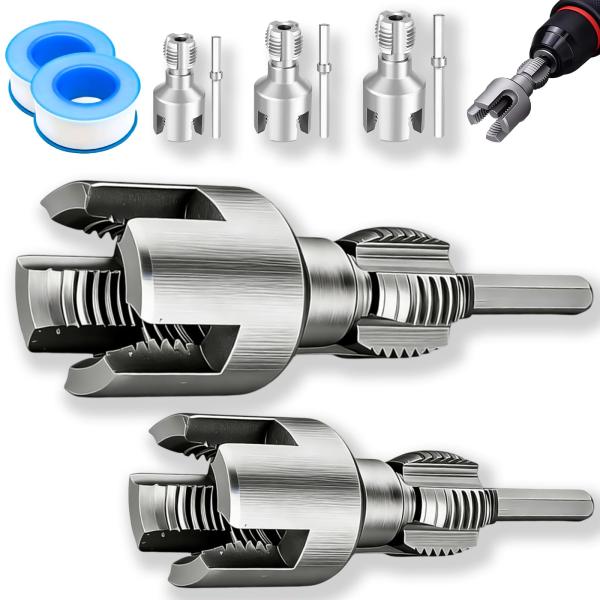 ・【All-in-One Plumbing Solution】 Upgrade your toolbox with this powerful 4 in 1 water pipe wrench designed to handle mult...