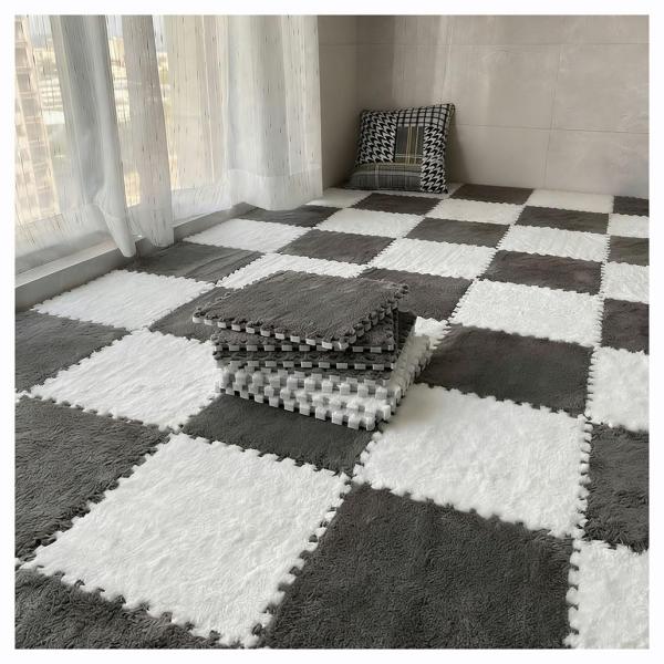 ・SOFT FLUFFY: The floor mat is made of EVA material and comfortable cotton, not easy to shed hair, comfortable and soft....